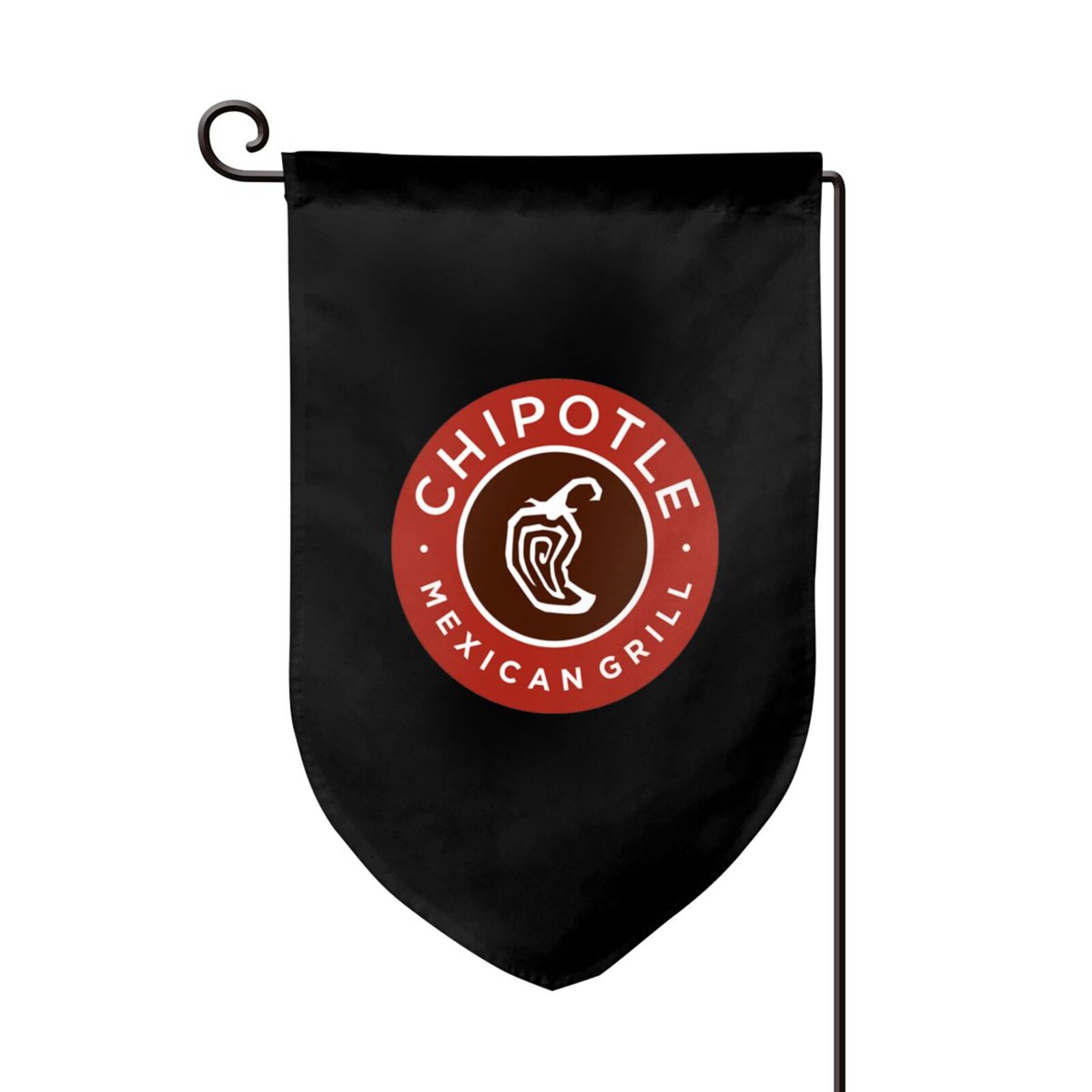 Black Chipotle Mexican Grill Garden Flag - Double Sided Banners For ...