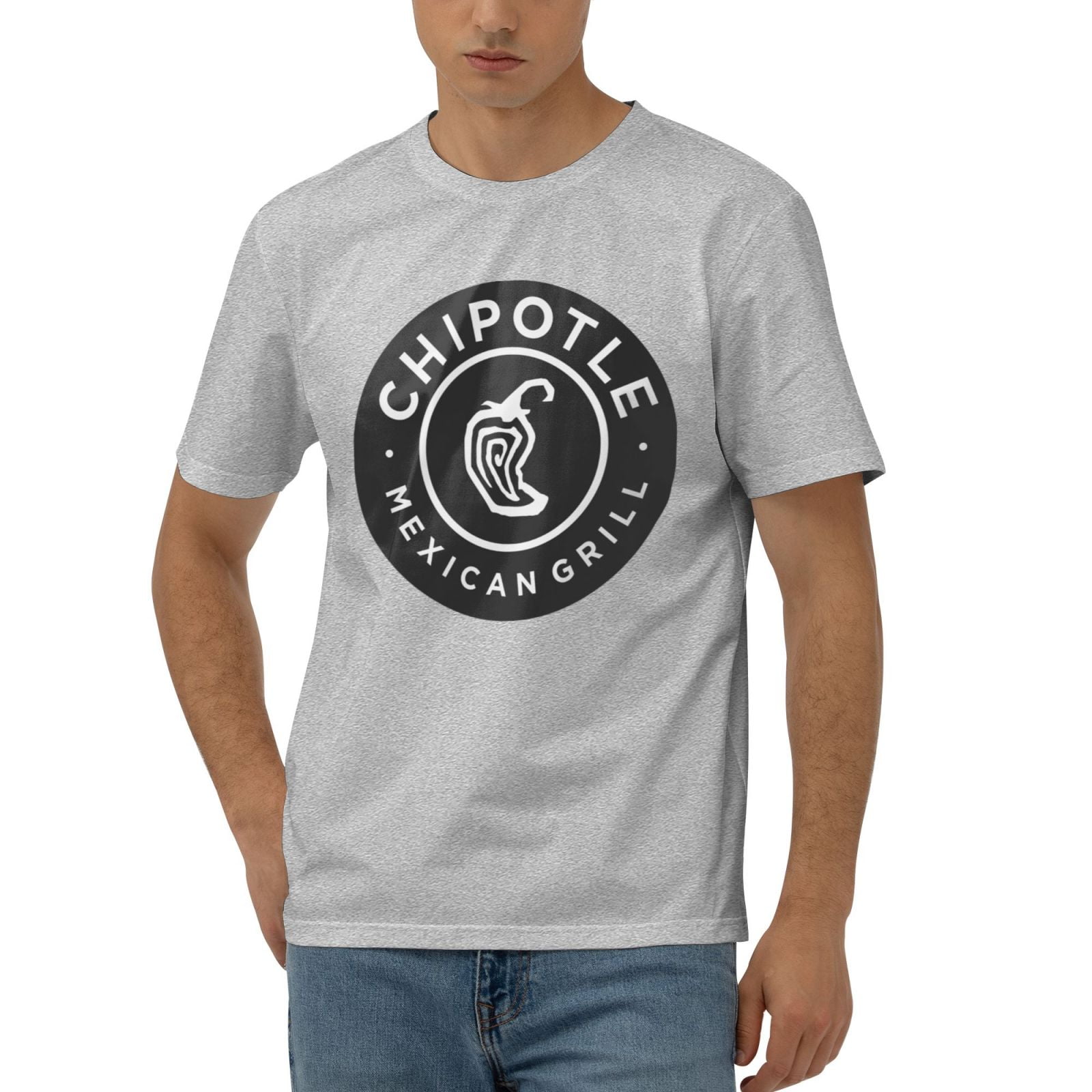 Black Chipotle Mexican Grill Men'S 170g Combed Cotton Short Sleeve T ...