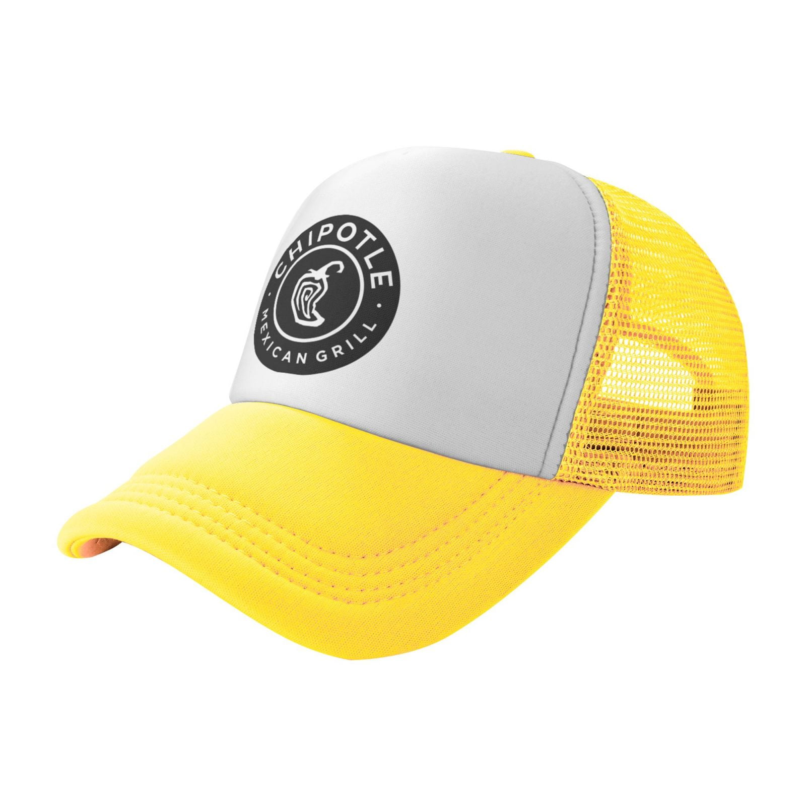 Black Chipotle Mexican Grill Mesh Baseball Snapback Hat Trucker Hat For ...