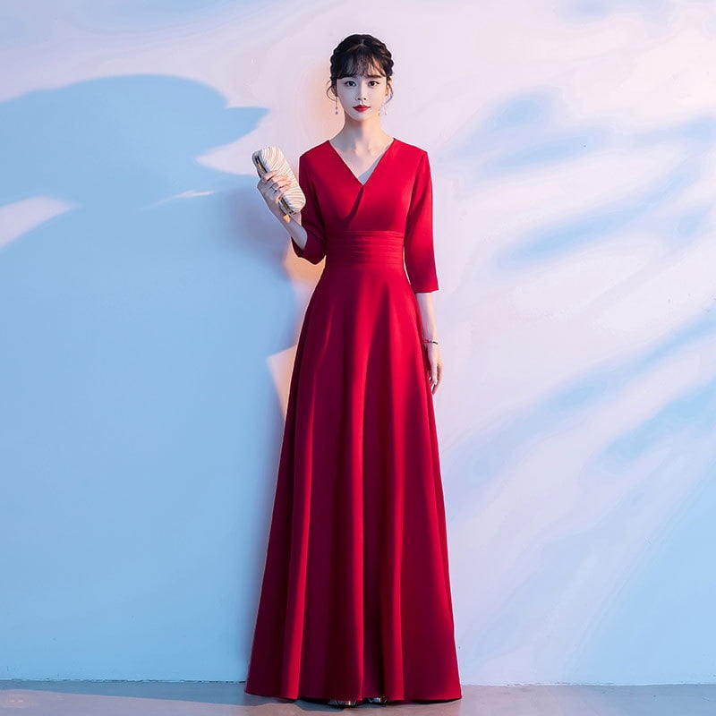 Black Choir Performance Dress for Women, Conductor Long Dress 2025 New ...