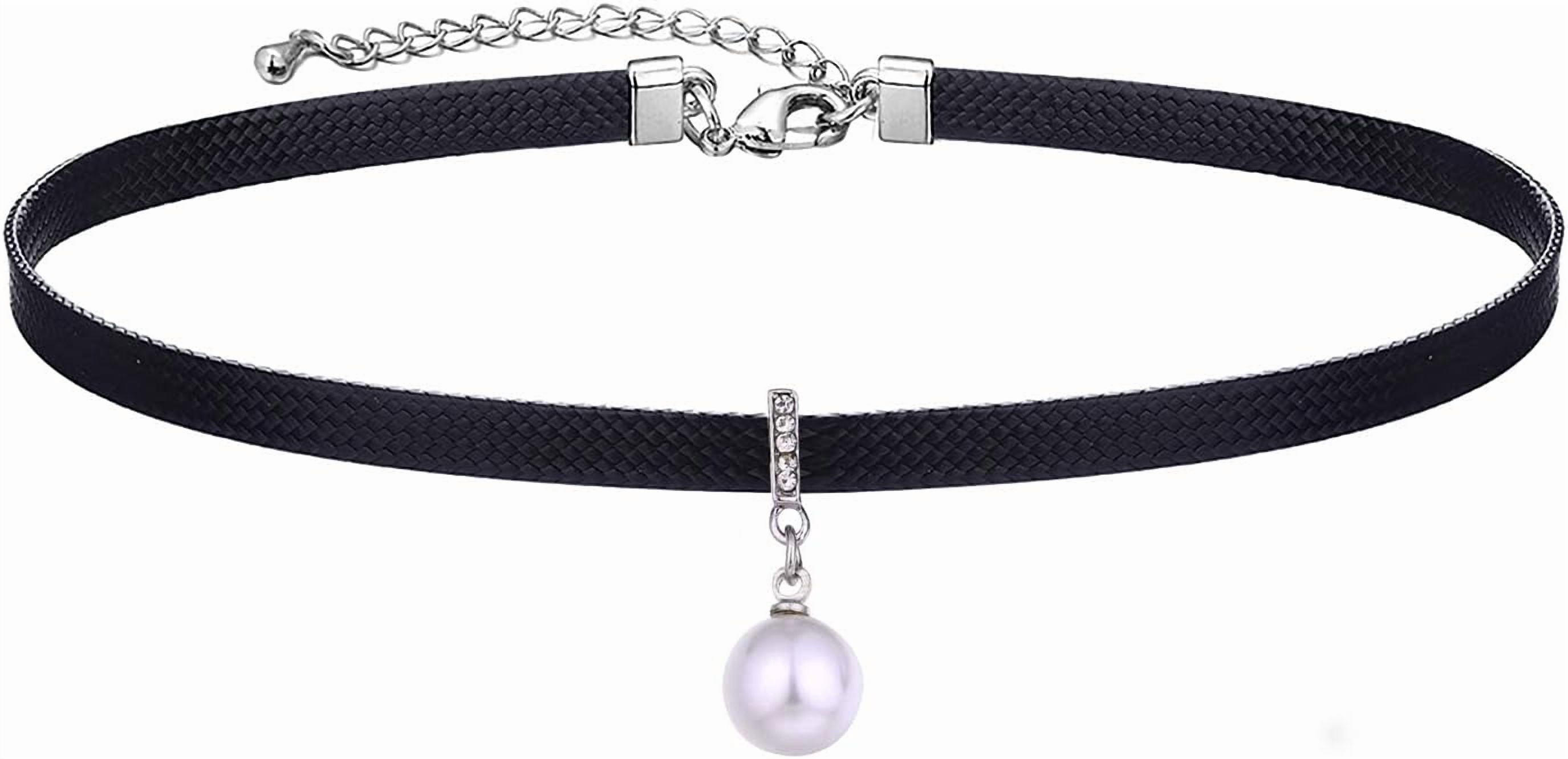 Black Choker Necklace for Women,Gold/Siver Tone Choker Necklace with ...