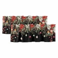 Black Christmas Curtain Valances for Windows, Kitchen Valance Window ...