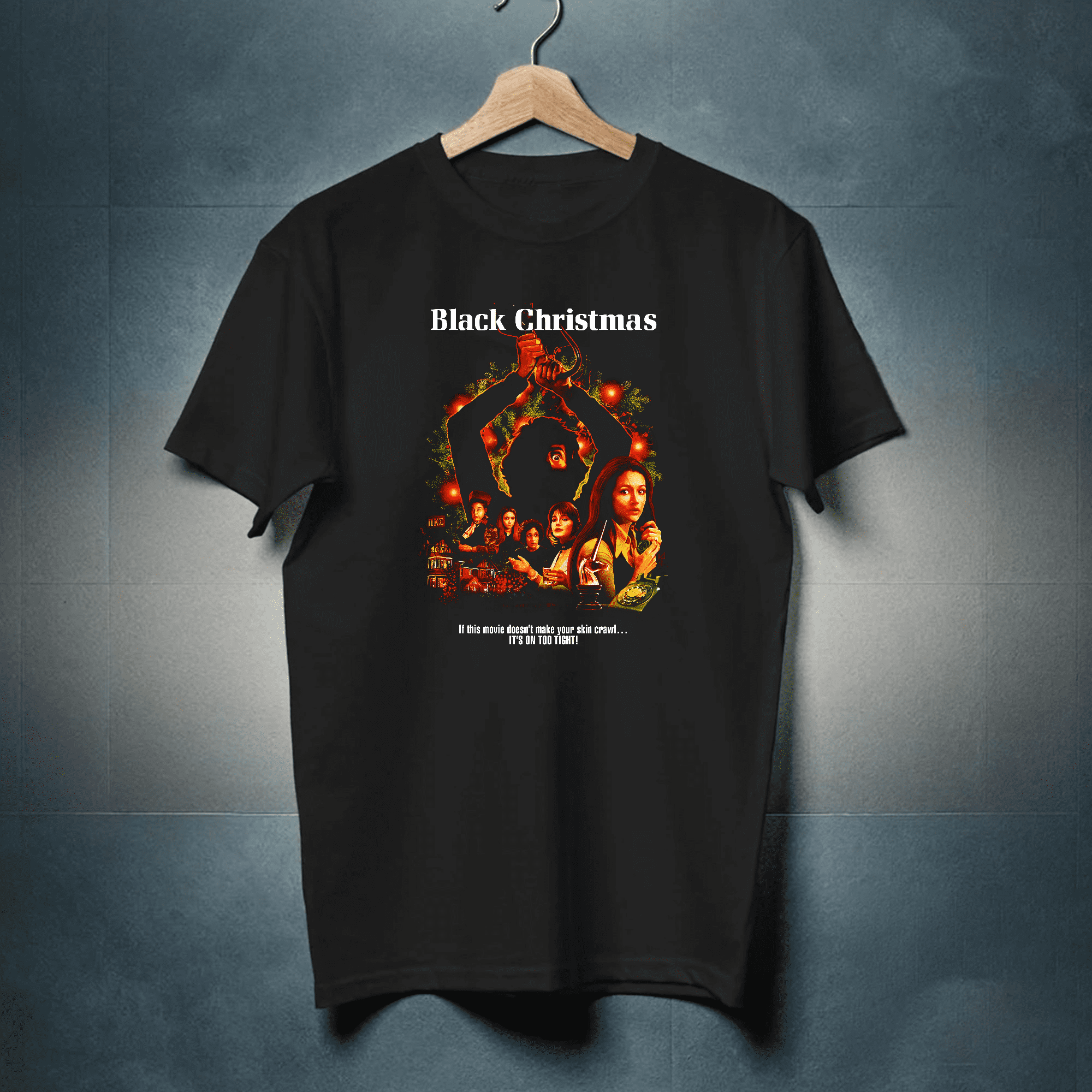 Black Christmas Movie Poster Comfort Color T-Shirt Horror Classic, for ...