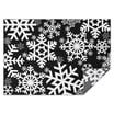 White Christmas Santa and Character Pattern Rectangle Tablecloth 60 ...