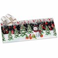 Black Christmas Snowman Hallway Runner Rug 2x6 Washable Non Slip ...