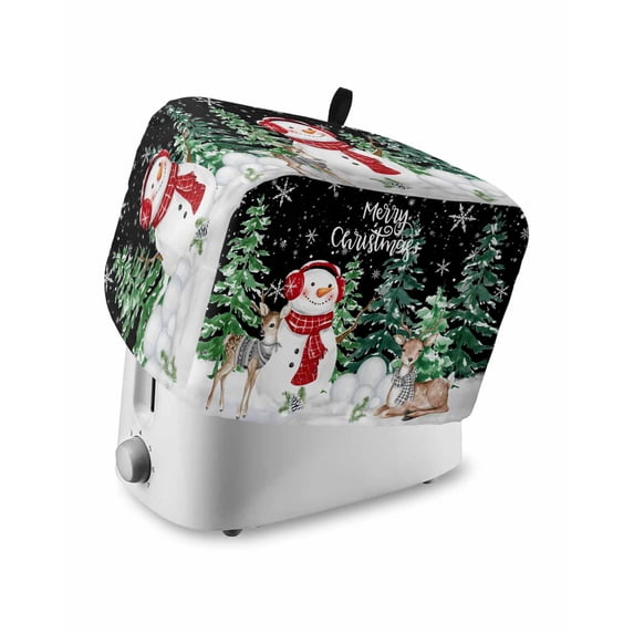 Black Christmas Toaster Cover 2 Slice, Small Kitchen Appliance Covers ...