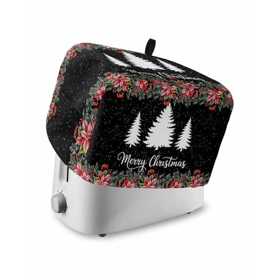 Black Christmas Toaster Cover 2 Slice, Small Kitchen Appliance Covers ...