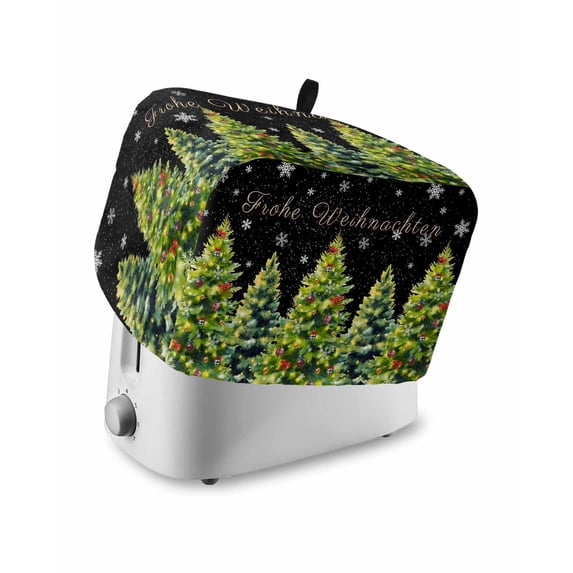 Black Christmas Tree Toaster Cover 4 Slice, Large Kitchen Appliance ...