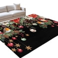 Black Christmas Washable Rug 2.7x5 Area Rug for Living Room Bedroom Non ...