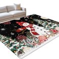 Black Christmas Washable Rug 3x5 Area Rug for Living Room Bedroom Non ...