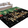 Black Christmas Washable Rug 4x6 Area Rug for Living Room Bedroom Non ...