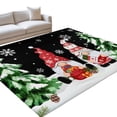 Black Christmas Washable Rug 5x8 Area Rug for Living Room Bedroom Non ...