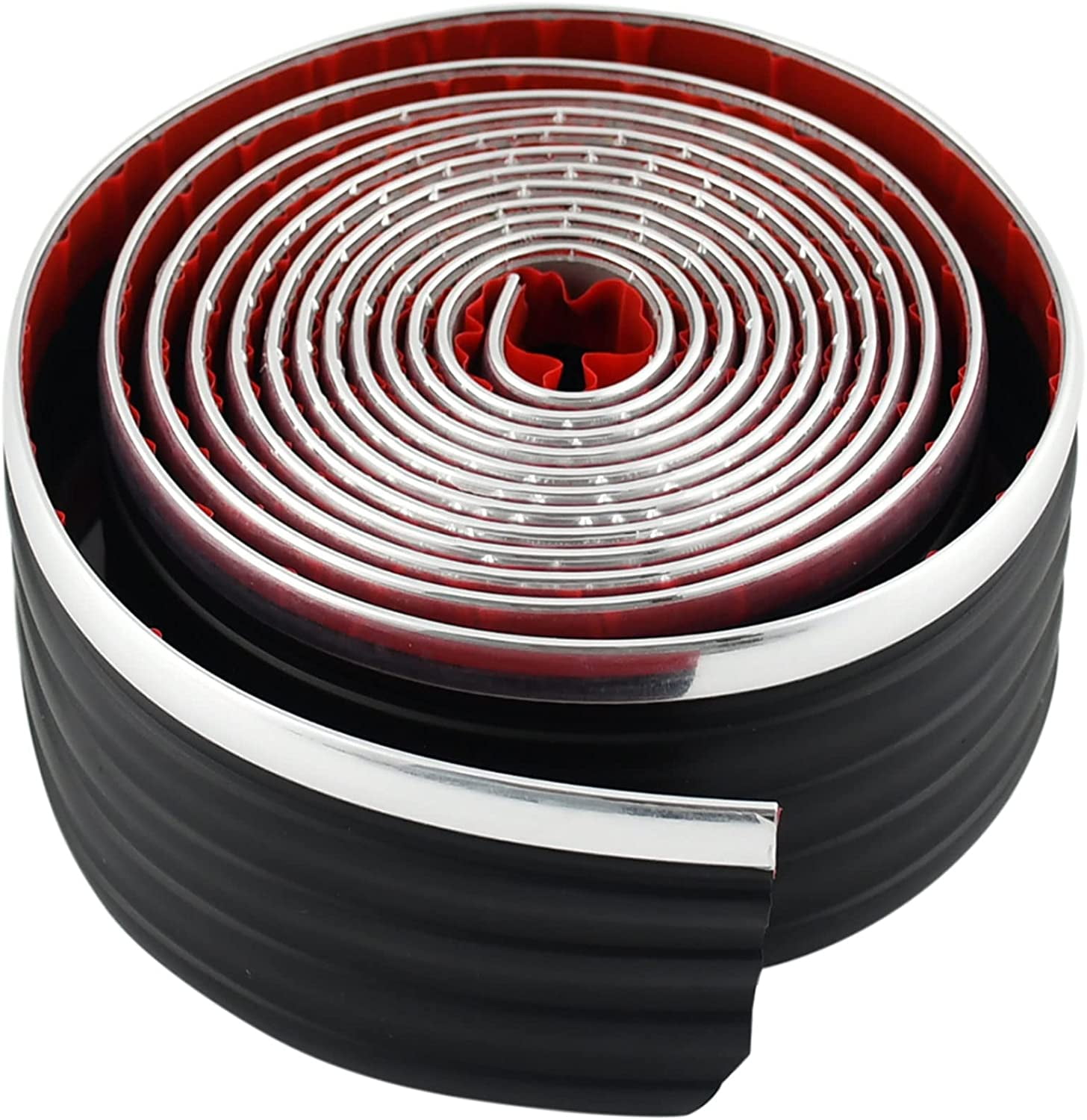 Black & Chrome 118 Body Belt Outside Side Molding Protector Roll for ...