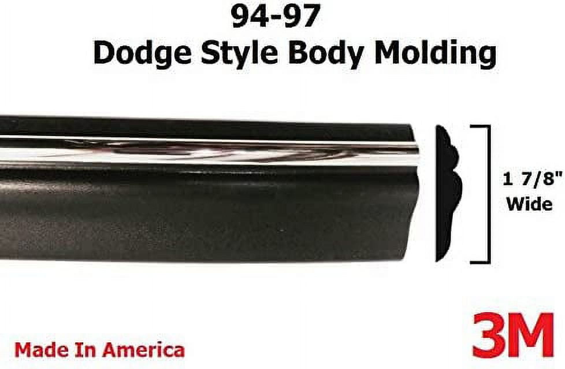 Black Chrome Side Body Trim Molding 1994-1997 Dodge Ram Pickup Truck ...