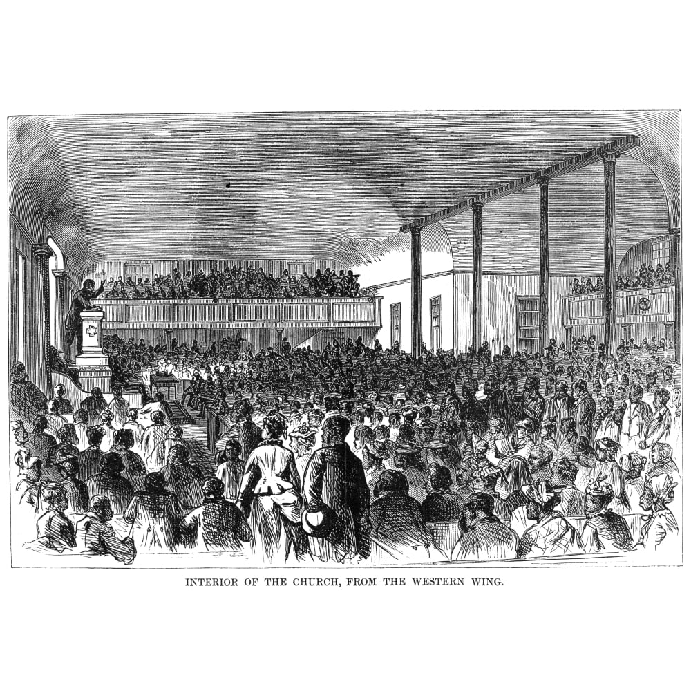 Black Church 1874. Nthe First African Church Richmond Virginia. Wood ...
