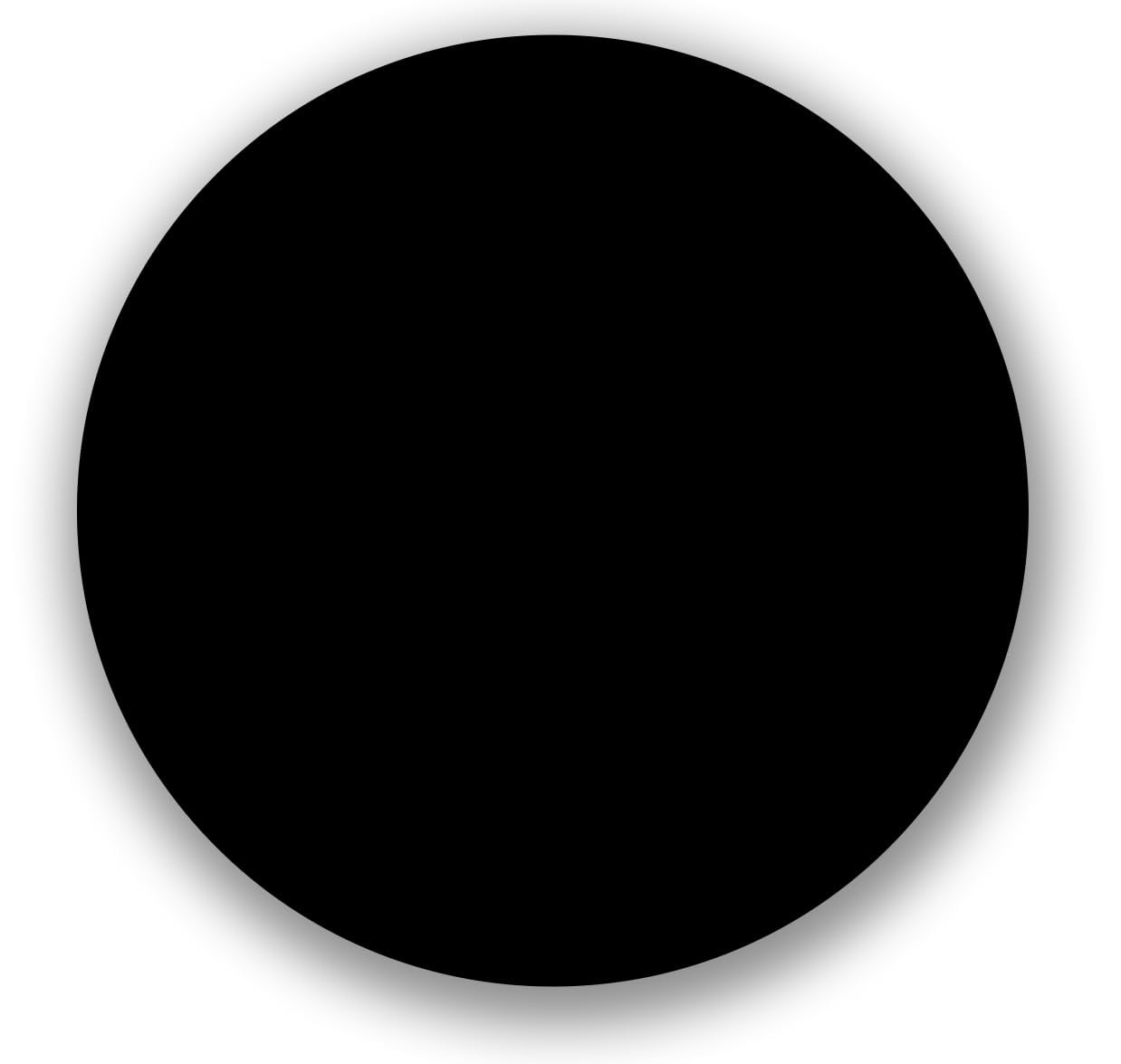 Black Circle Cardstock - SSF20 3 1/3 Inch Round - 60 Pieces - Thick ...