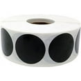 Black Circle Dot Stickers | 1" Inch Round | 500 Pack - Walmart.com