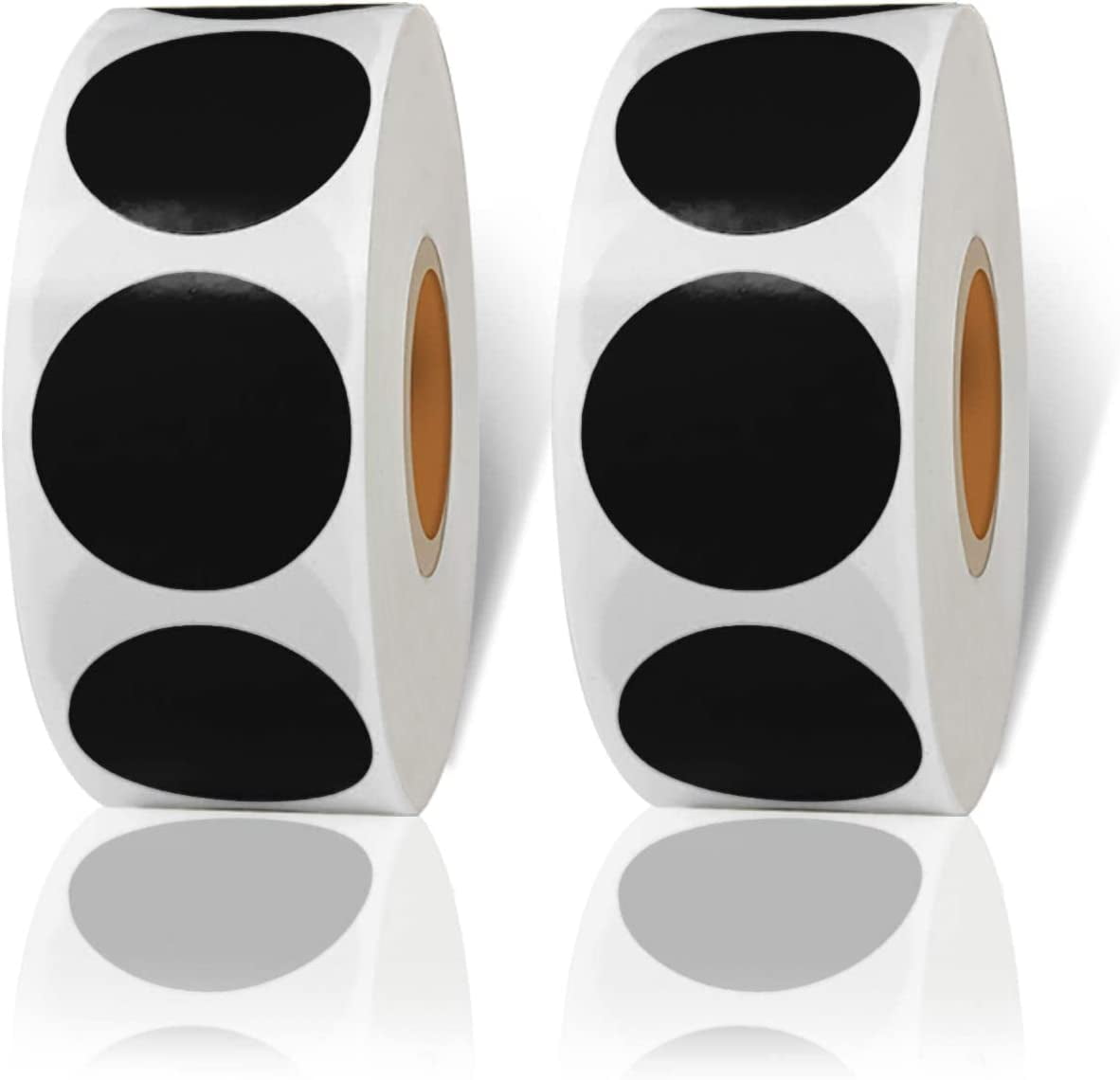 Black Circle Stickers 2000Pcs Dot Stickers, 1 Inch Round Write Coding ...