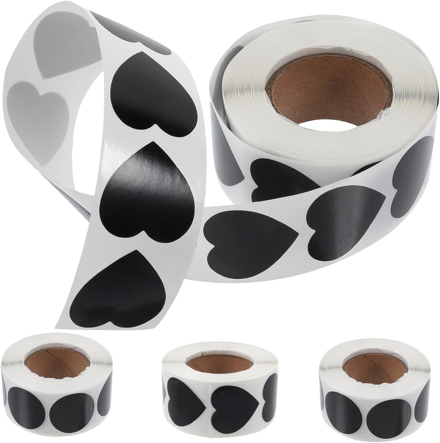 Black Circle Stickers 4 Rolls Present Stickers Wedding Gift Stickers ...