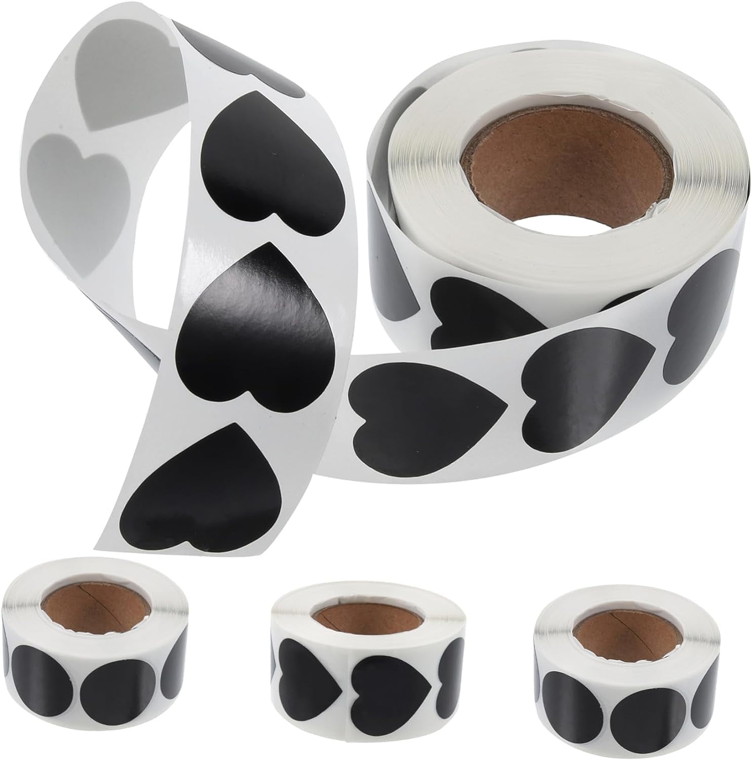 Black Circle Stickers 4 Rolls Present Stickers Wedding Gift Stickers ...