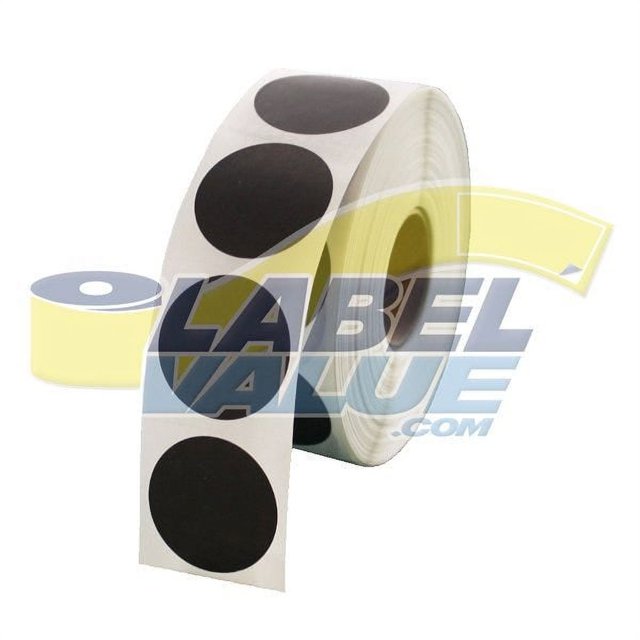 Black Circle Stickers and Labels - 1" - Walmart.com