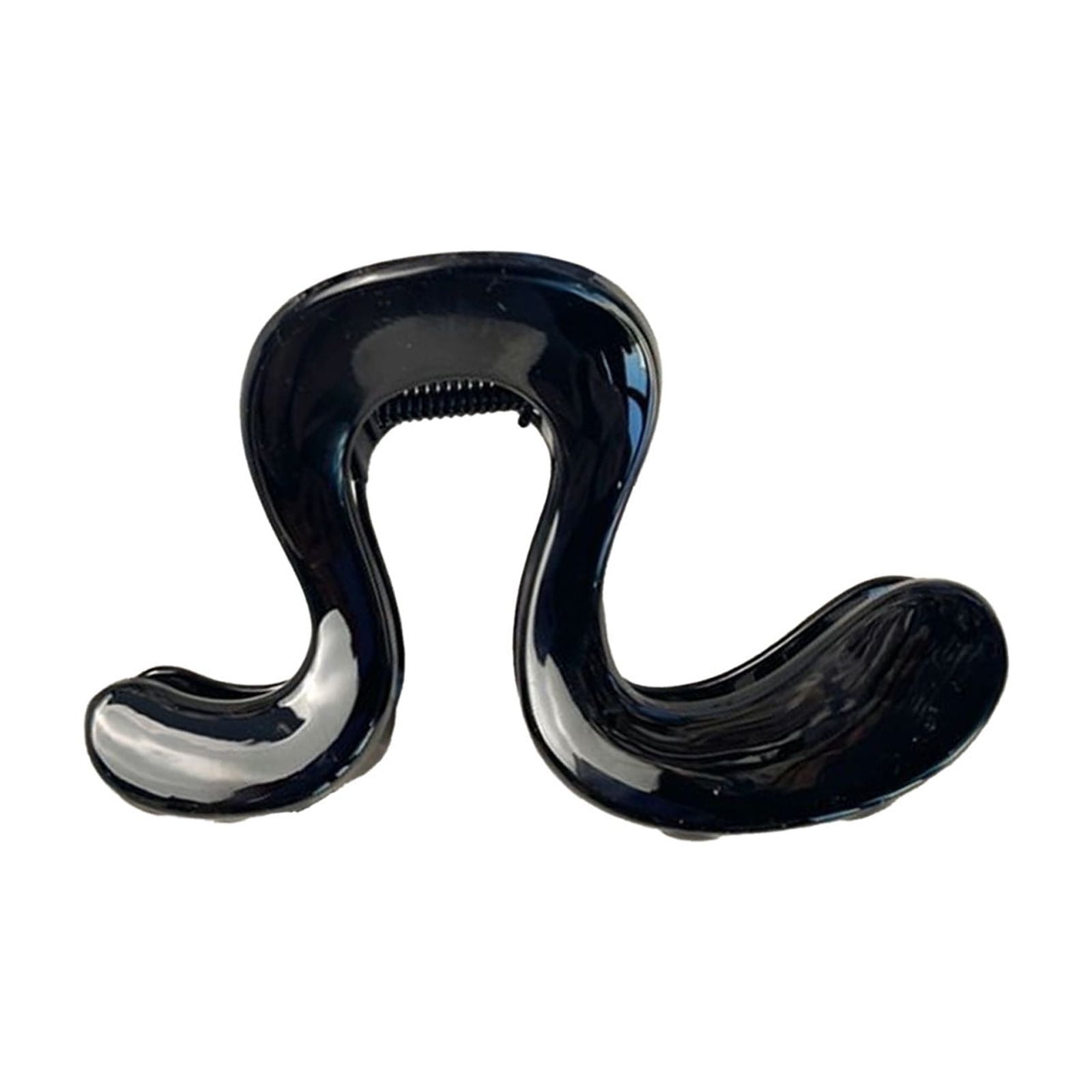 Black Classic Hair Claw Clip With Anti Slip Grip For Long Thick Hair ...