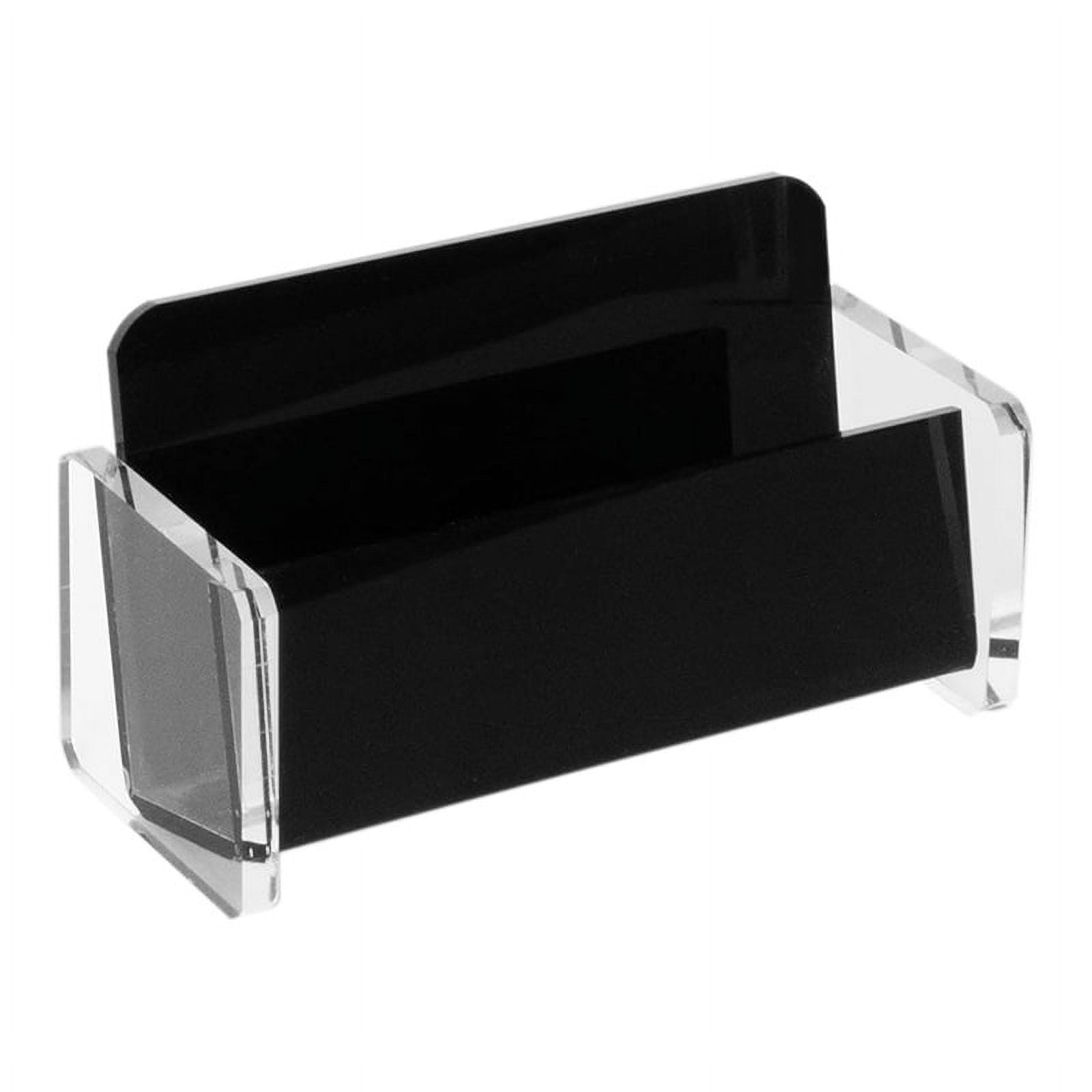 Black Clear Acrylic Business Card Case Label Box Transparent Plastic ...