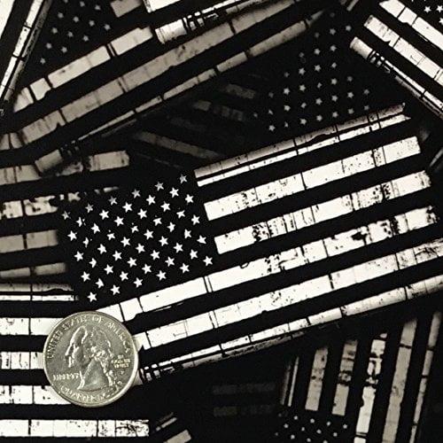 Black & Clear Flags Garrison Hydrographic Water Transfer Film Hydro ...