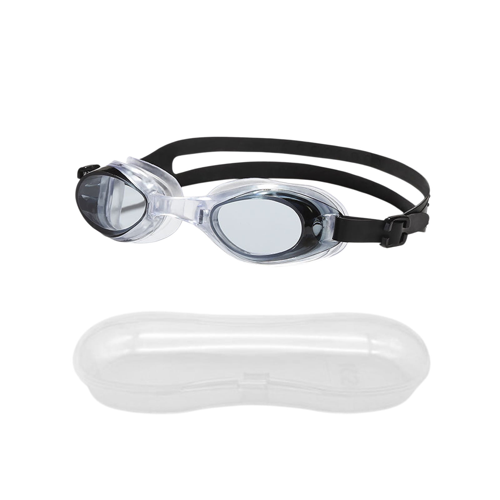 Black Clear Vision Swimming Goggles Anti-Fog Adjustable Comfortable ...