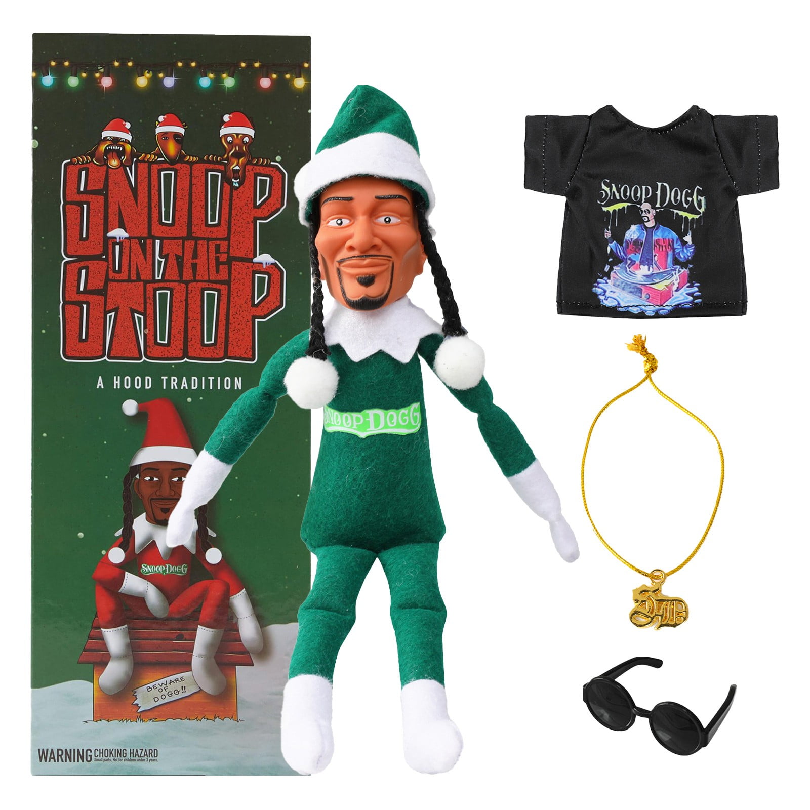 Black of Friday Dogg On A Stoop 2024 Christmas Doll 12” Small Plush ...