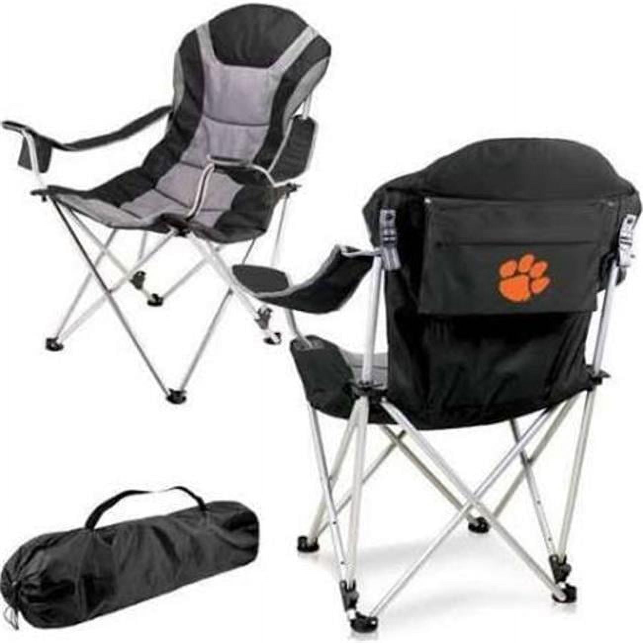 Black Clemson Tigers Reclining Camp Chair - Walmart.com