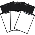 Black Clipboard with Pen Holder, Set of 6 Plastic Clipboard with Low ...