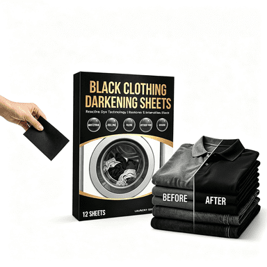 Black Clothes Dye,Long Lasting Intense All Purpose Dark,Washing Machine ...