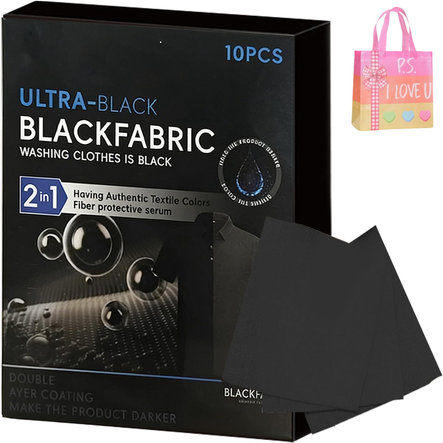 Black Clothing Color Restorer Sheet, with Quick-Absorb Design, 10pieces ...