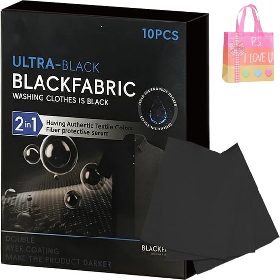 Black Clothing Color Restorer Sheet, with Quick-Absorb Design, 10pieces ...