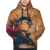 Black Clover Asta Hoodies For Men Hoodie Pullover Long Sleeve Hooded ...