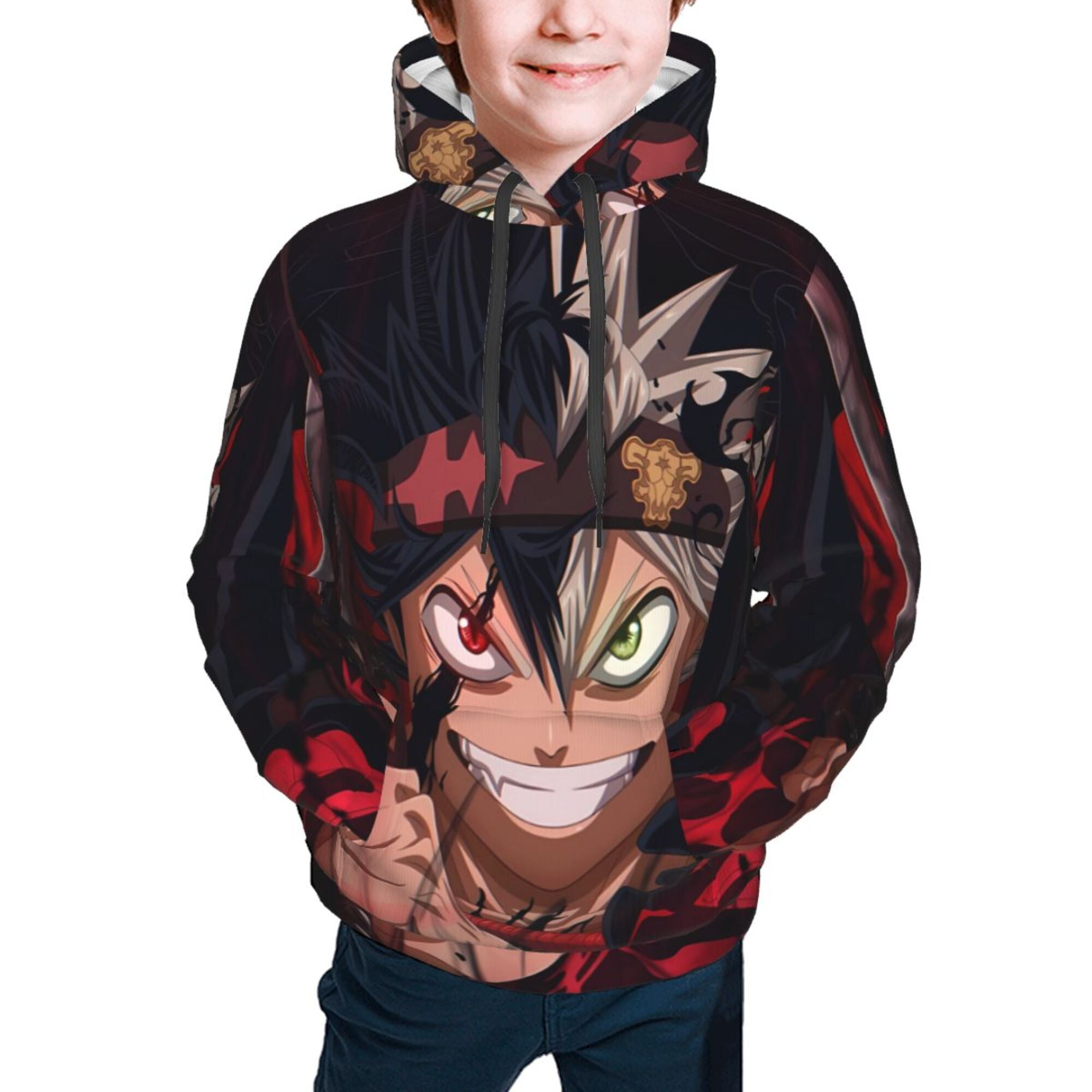 Black Clover Asta Kids' Hoodie 3d Print Sweatshirt Soft Pullover Hooded ...