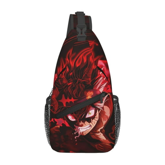 Black Clover Asta Sling Bag Crossbody Sling Backpack Chest Bag Daypack ...
