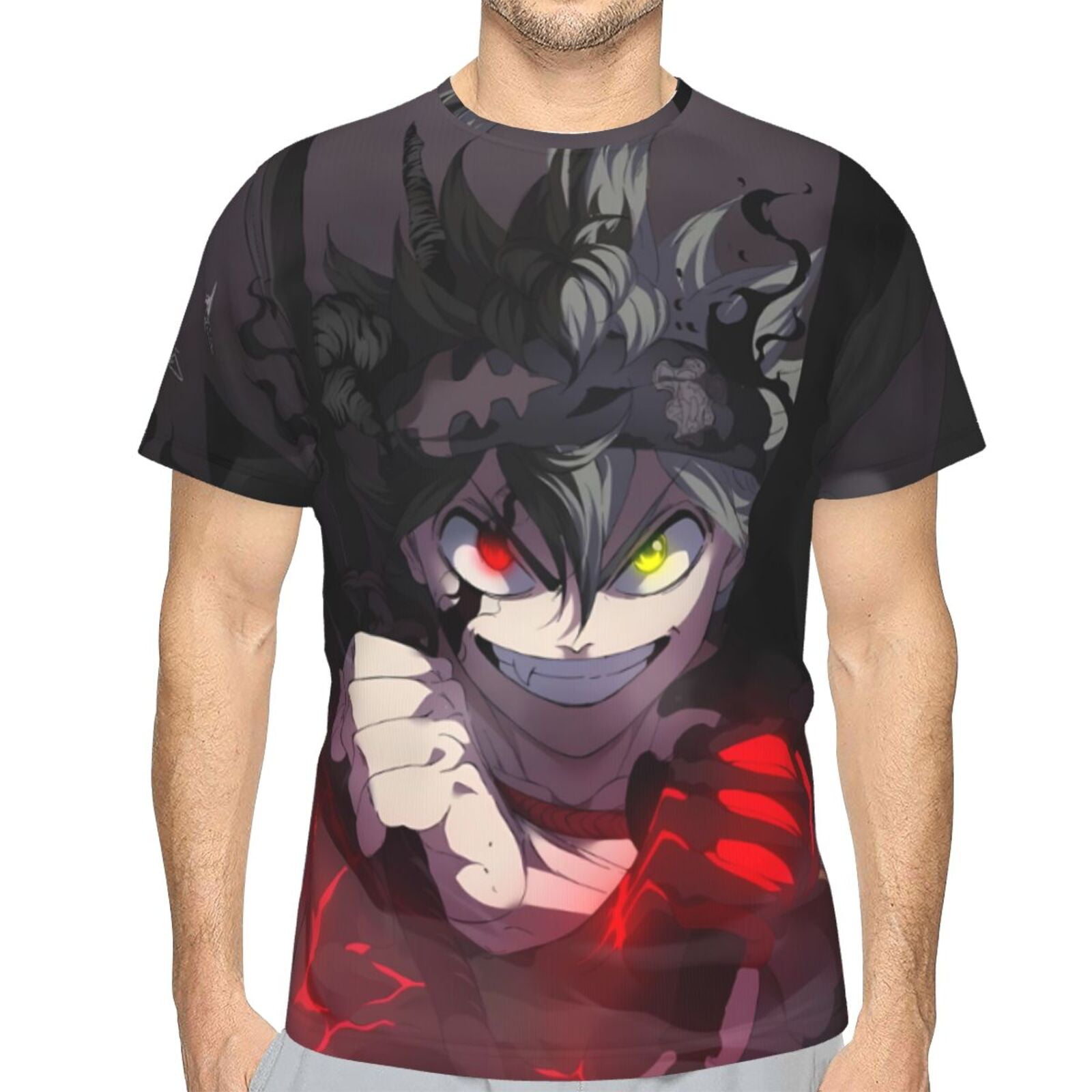 Black Clover Asta Unisex 3d Pattern Printed Short Sleeve T-Shirts Casual Graphics Tees For Men ...