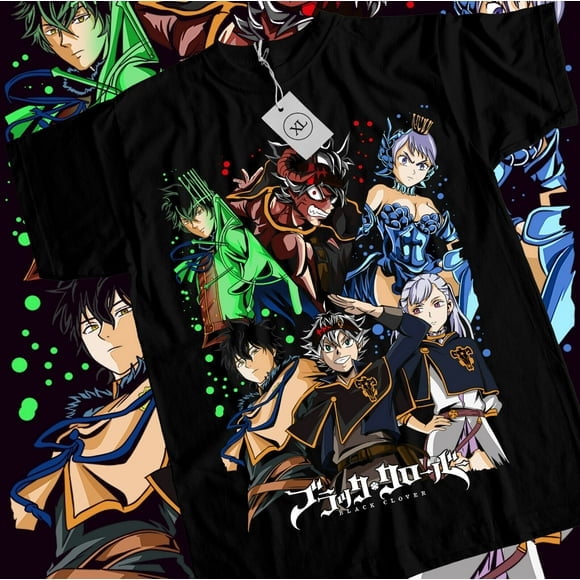 Black Clover Asta Yuno Anime T-Shirt – Magic Bull Demon Manga Fan Gift ...