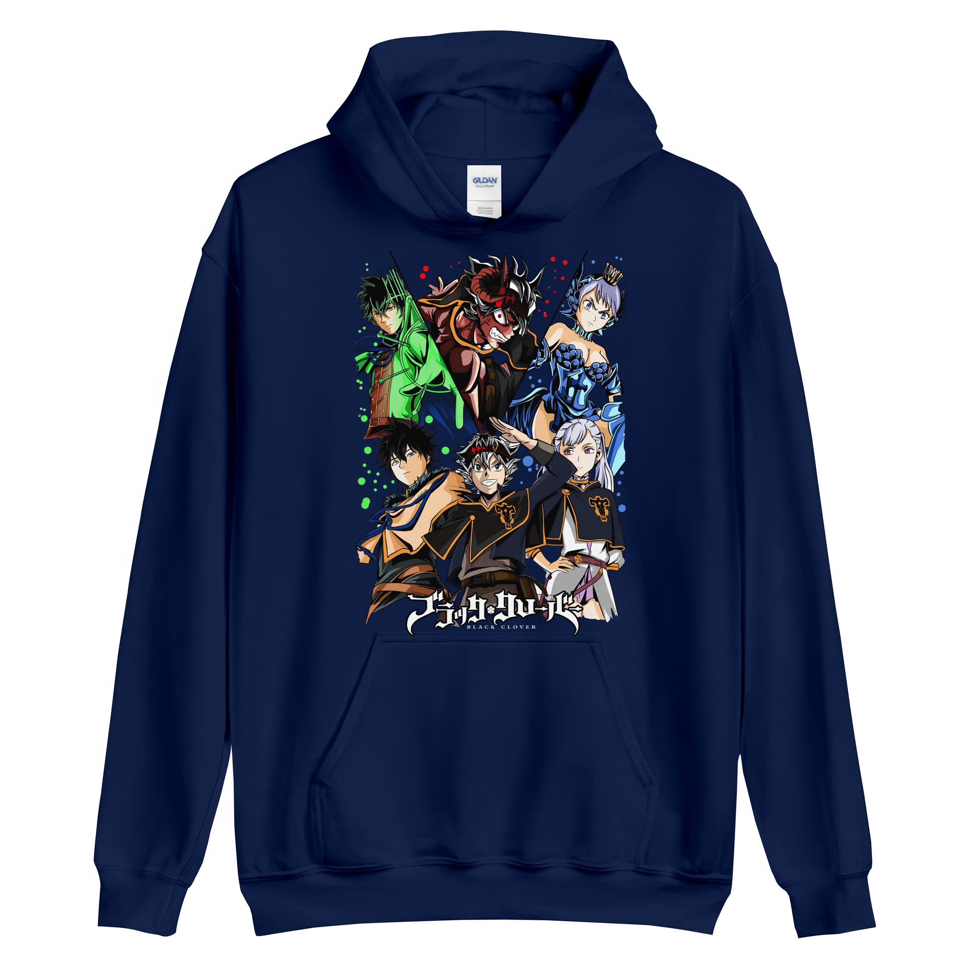 Black Clover Asta Yuno BLACK T-shirt Comic Bull Magic Demon Yami An.im ...