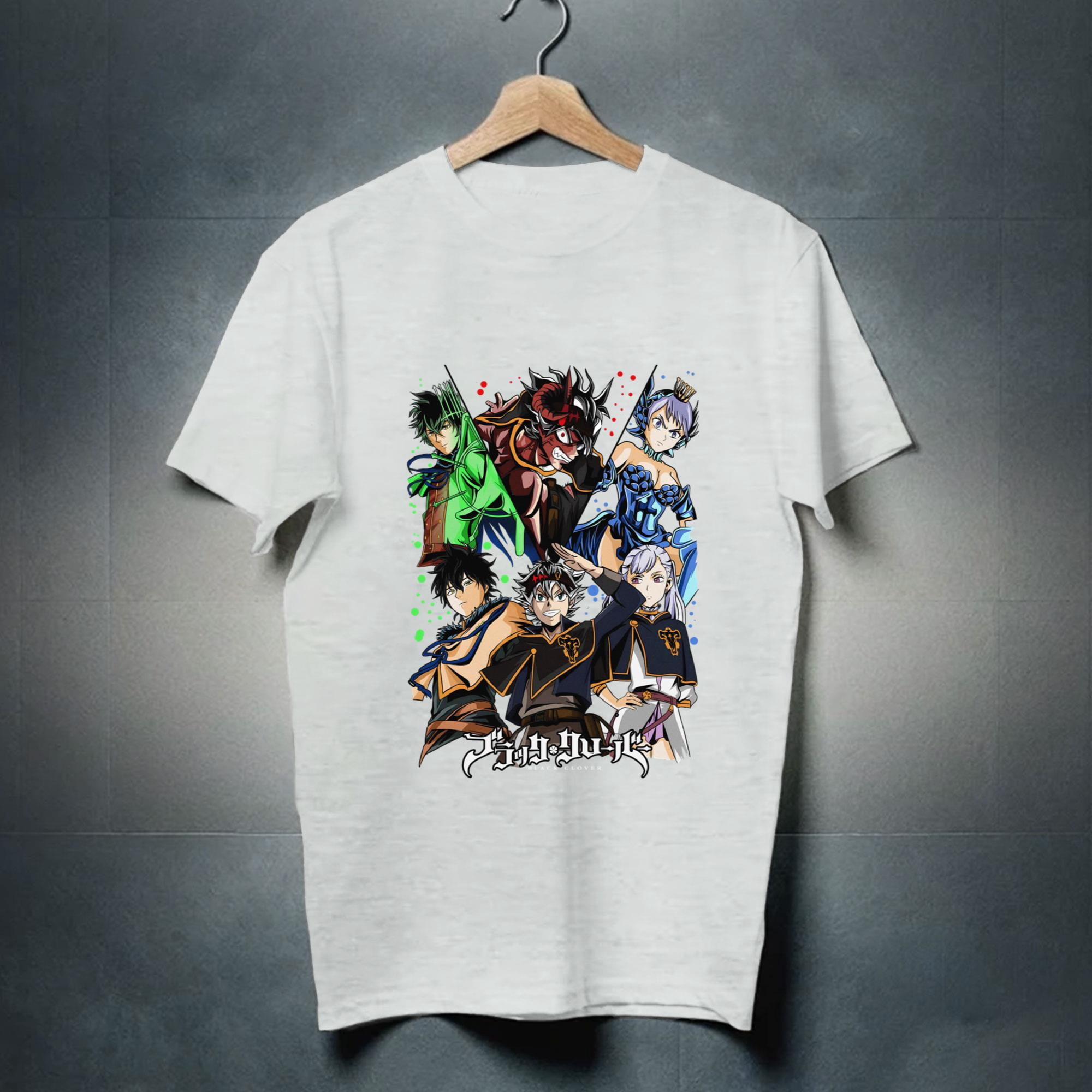 Black Clover Asta Yuno BLACK T-shirt Comic Bull Magic Demon Yami An.im ...
