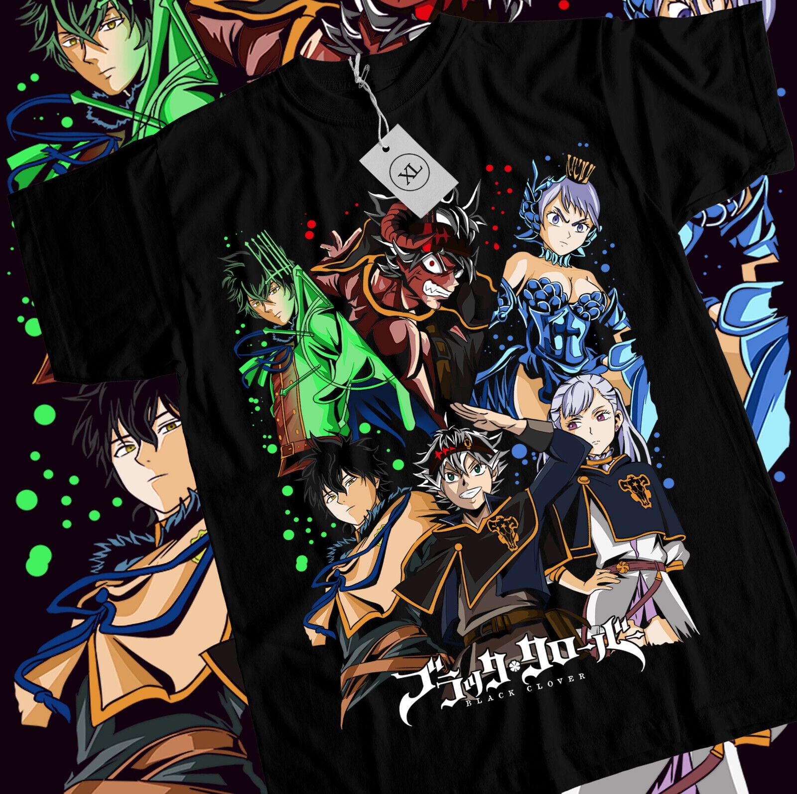 Black Clover Asta Yuno T-shirt Comic,Bull,Magic,Demon,Yami,Anime Shirt ...