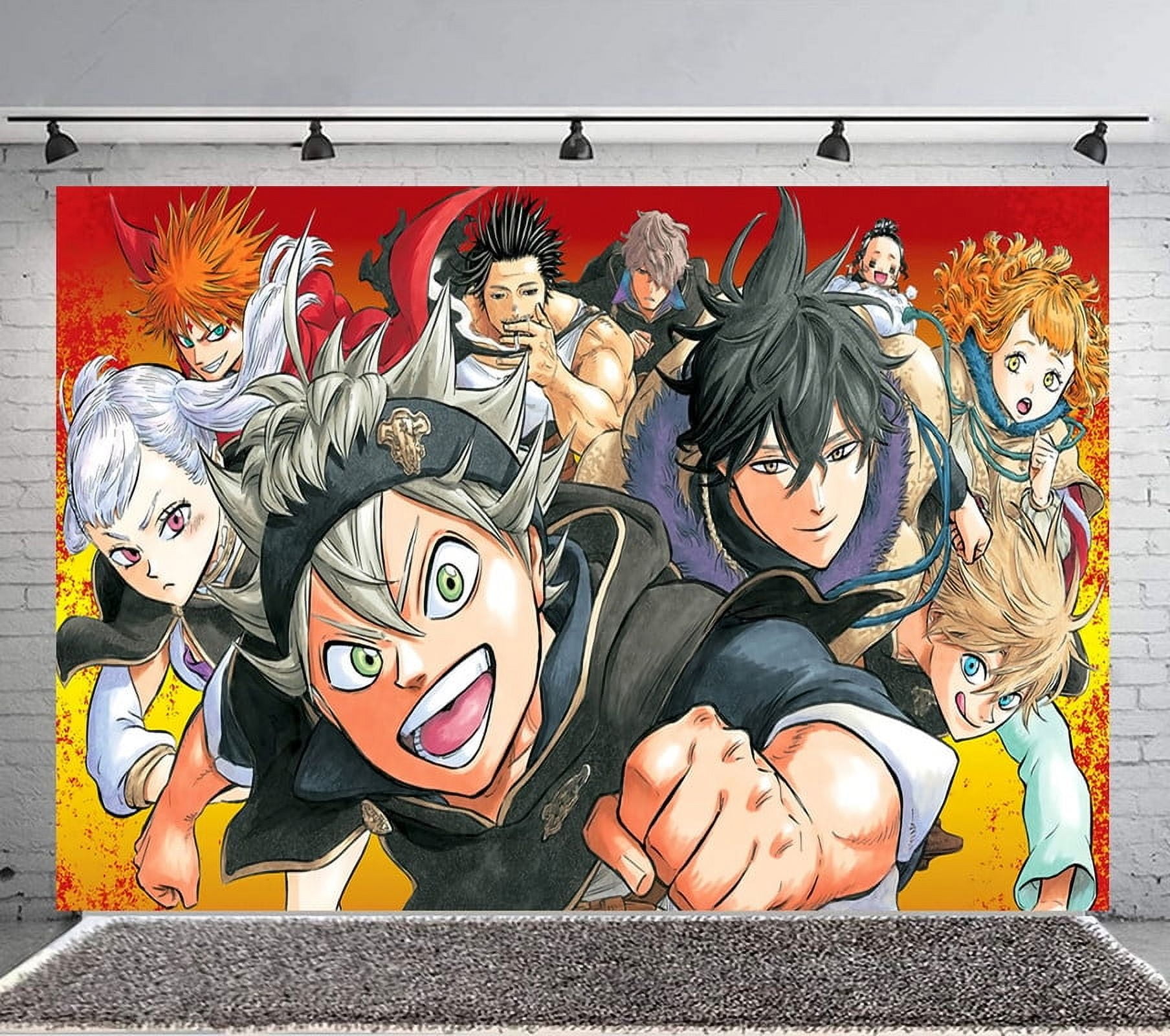 Black Clover Backdrop Banner Party Supplies Poster Movie Theme ...