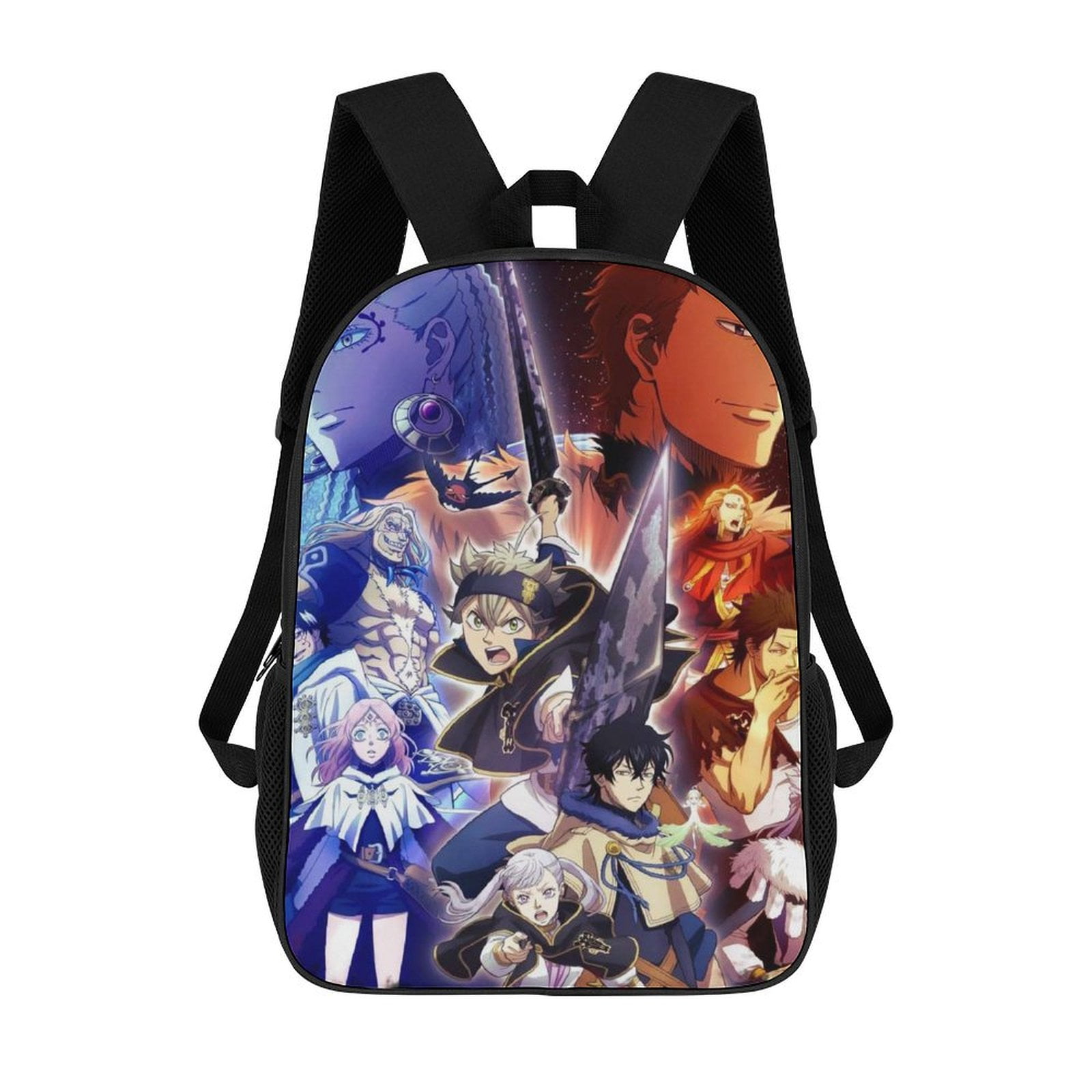 Black Clover Backpack, Large Capacity Backpack, 17 Inch Laptop Backpack ...