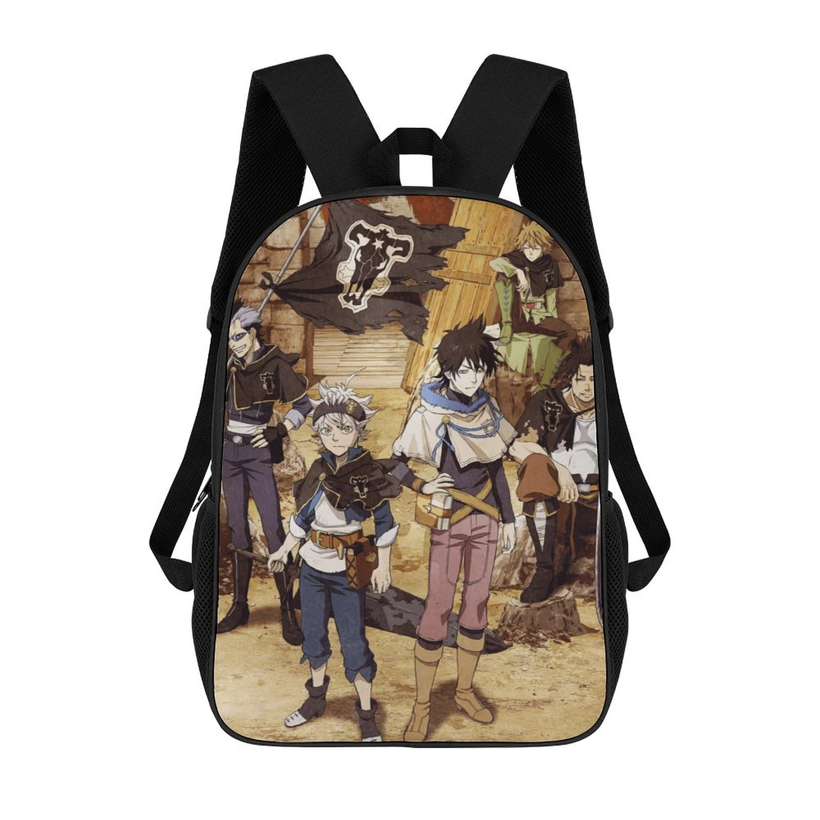 Black Clover Backpack, Large Capacity Backpack, 17 Inch Laptop Backpack ...