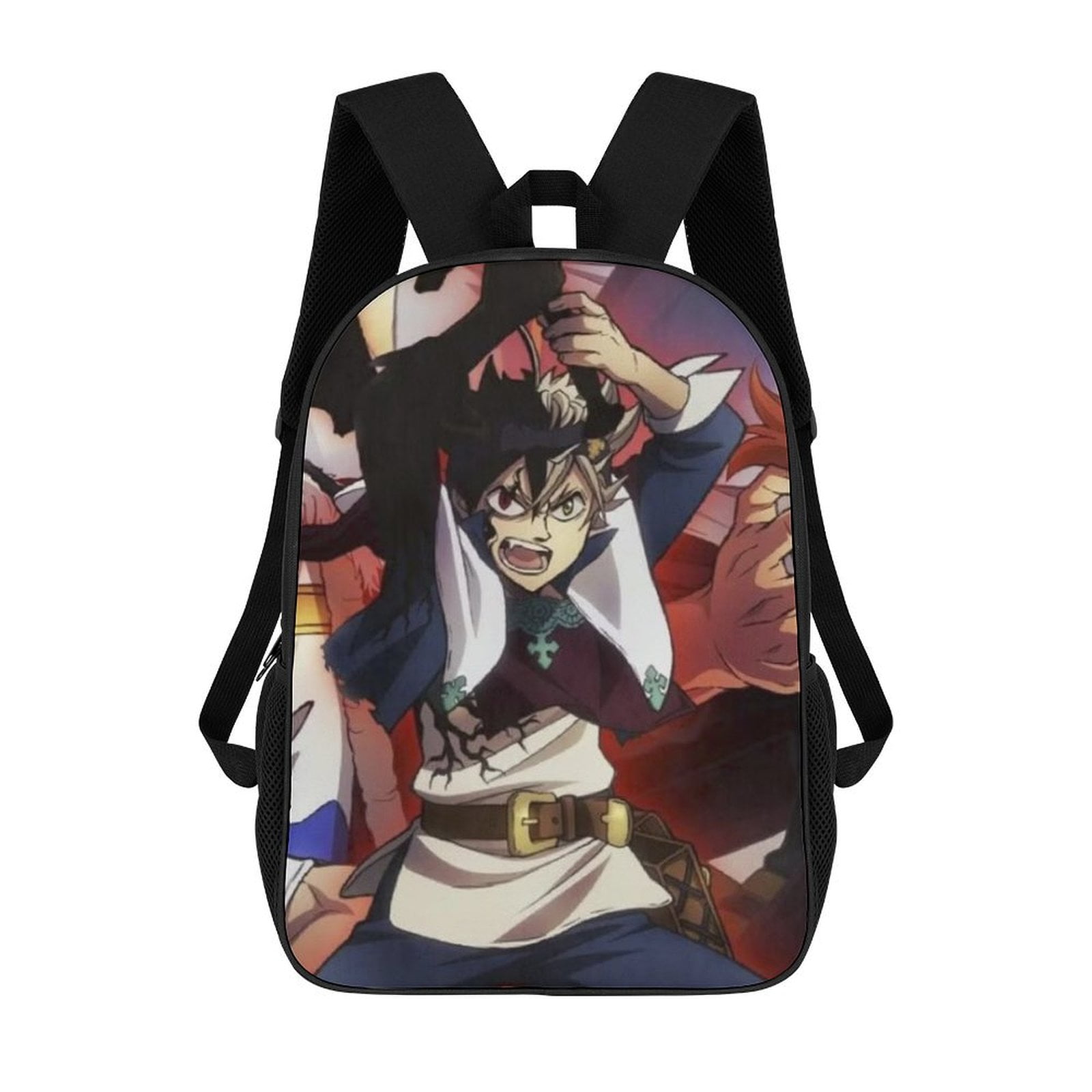 Black Clover Backpack, Large Capacity Backpack, 17 Inch Laptop Backpack ...