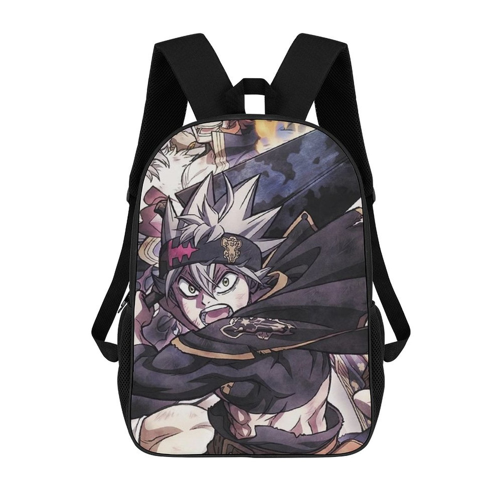 Black Clover Backpack, Large Capacity Backpack, 17 Inch Laptop Backpack ...