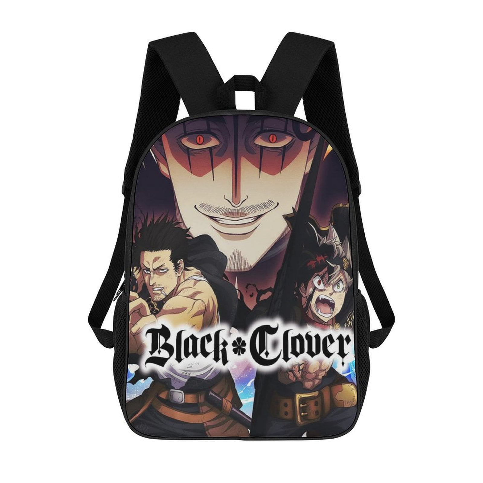 Black Clover Backpack, Large Capacity Backpack, 17 Inch Laptop Backpack ...