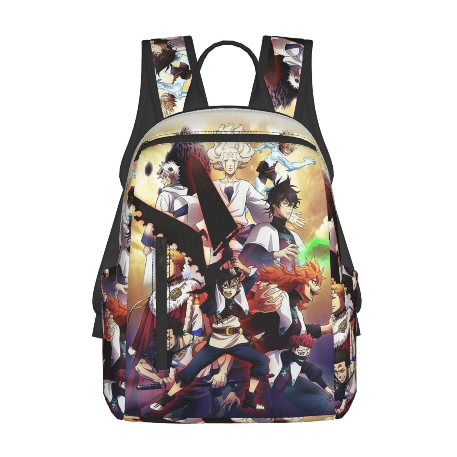 Black Clover Backpack Unisex Daypack Adjustable Lightweight Bookbag ...